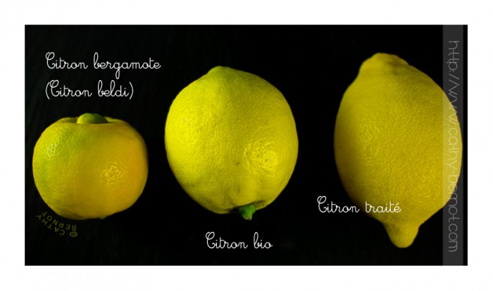 Citron bergamote / citron beldi confit : agrume de saison
